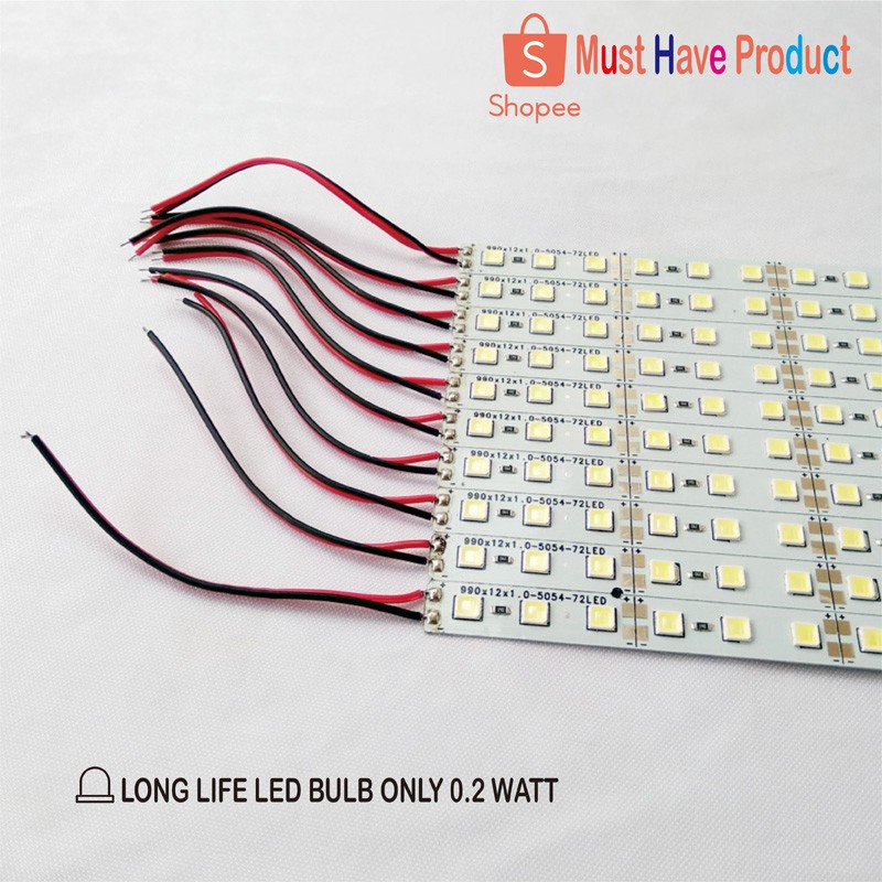 Jual LAMPU LED RIGID 12V 72 MATA 5054 LAMPU LED MODUL SMD5054 12V 100CM ...