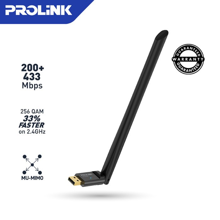Jual Wireless USB Adapter 6dBi Antenna PROLiNK DH5103U AC650 Dual Band | Shopee Indonesia