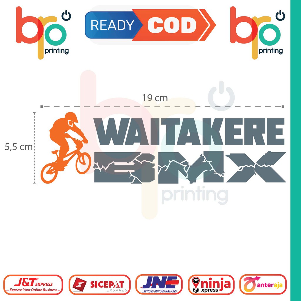 Jual STIKER BMX WAITAKERE CUTTING STICKER SEPEDA | Shopee Indonesia