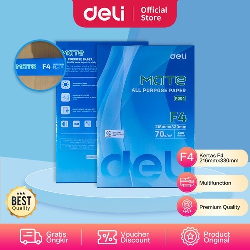 Jual Kertas HVS merk Deli F4 70gsm - kode Wp004 | Shopee Indonesia