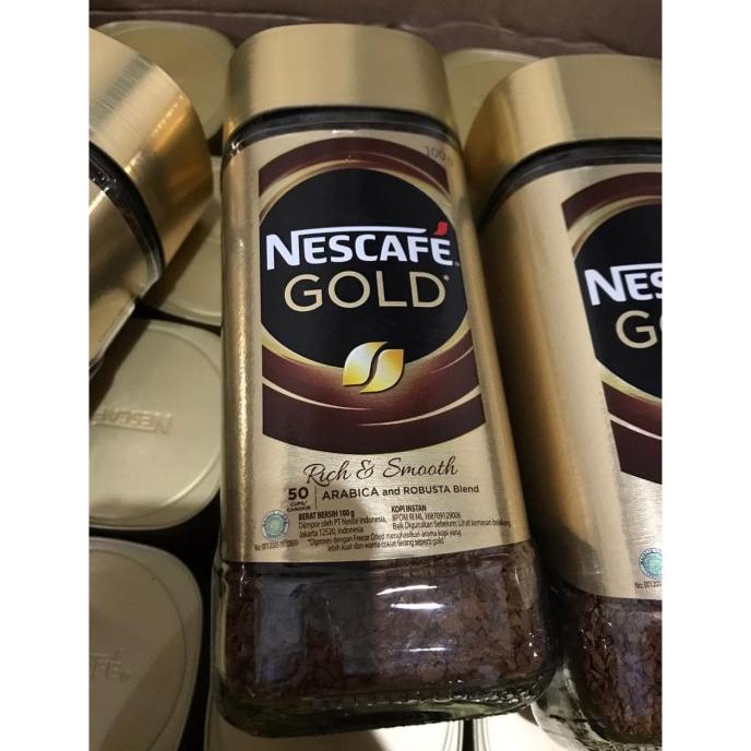 Jual Nescafe Gold Rich & Smooth 100gr 100g 100 g Kemasan Baru Import ...
