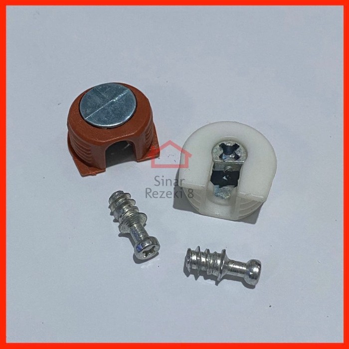 Jual Minifix Drop On / Baut Knock Down Skrup Plastik Casing Socket ...