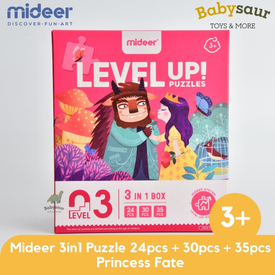 Jual Mideer Level Up 3 Princess Fate Cinderella - Beauty and The Beast - Thumbelina Mainan ...