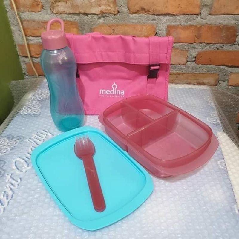 Jual Duo Simple Set wadah bekal lunch | Shopee Indonesia