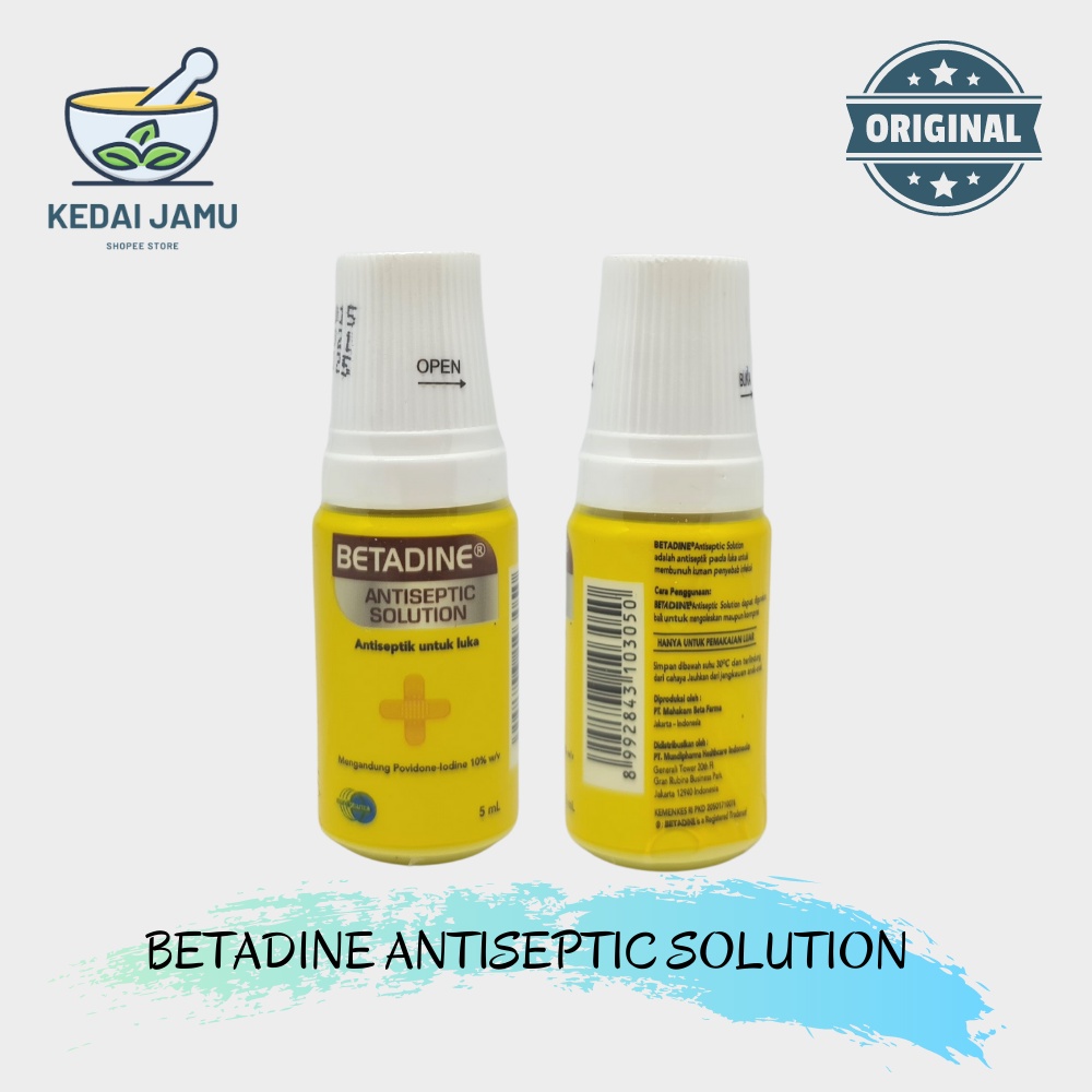 Jual Betadine Antiseptic Solution 5 ml | Shopee Indonesia