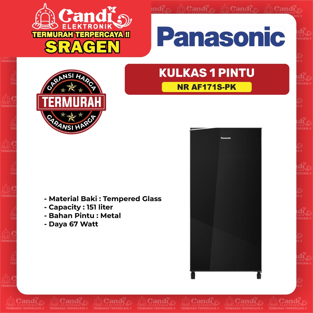 Jual PANASONIC Kulkas 1 Pintu 150 Liter - NR-AF171S-PK | Shopee Indonesia