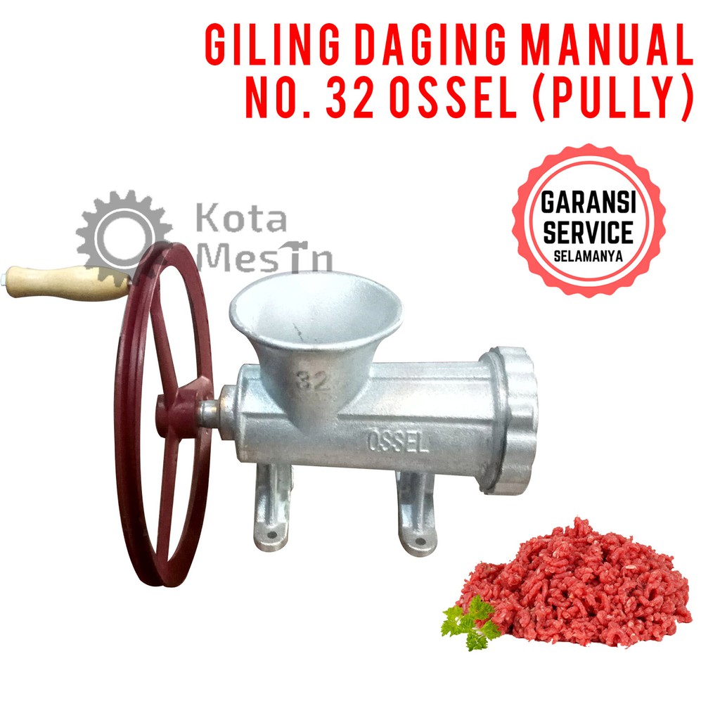 Jual Alat Giling Daging Manual Meat Grinder No. 32 OSSEL (PULLY ...