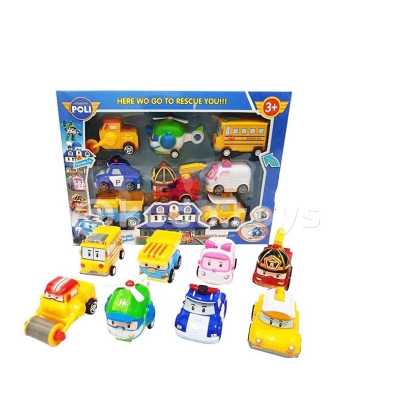 Jual Robot Poli Set 8 pcs Pull Back | Shopee Indonesia