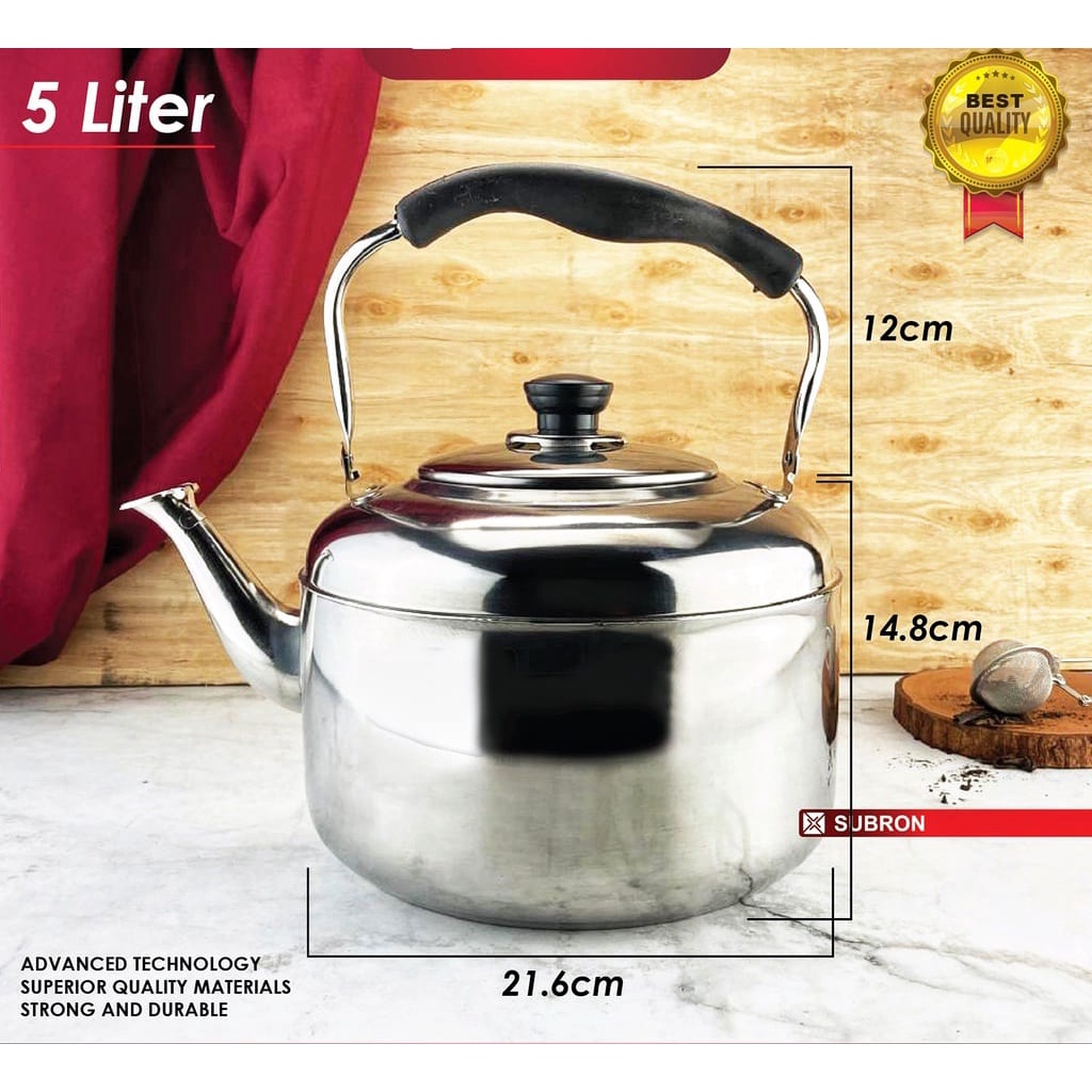 Jual TEKO BUNYI SIUL 5 LITER BAHAN STAINLESS | Shopee Indonesia