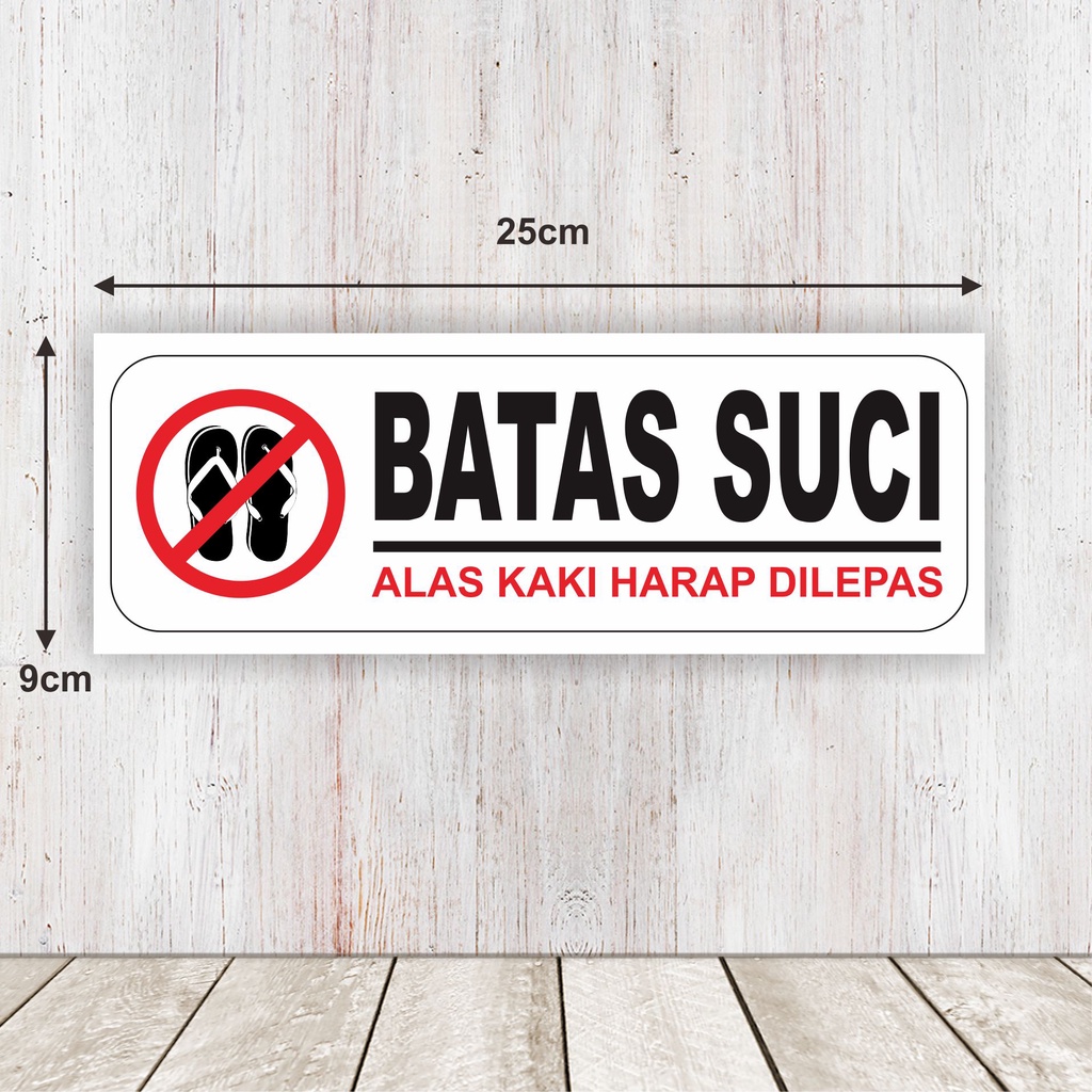 Jual Stiker Batas Suci alas kali harap dilepas | Shopee Indonesia
