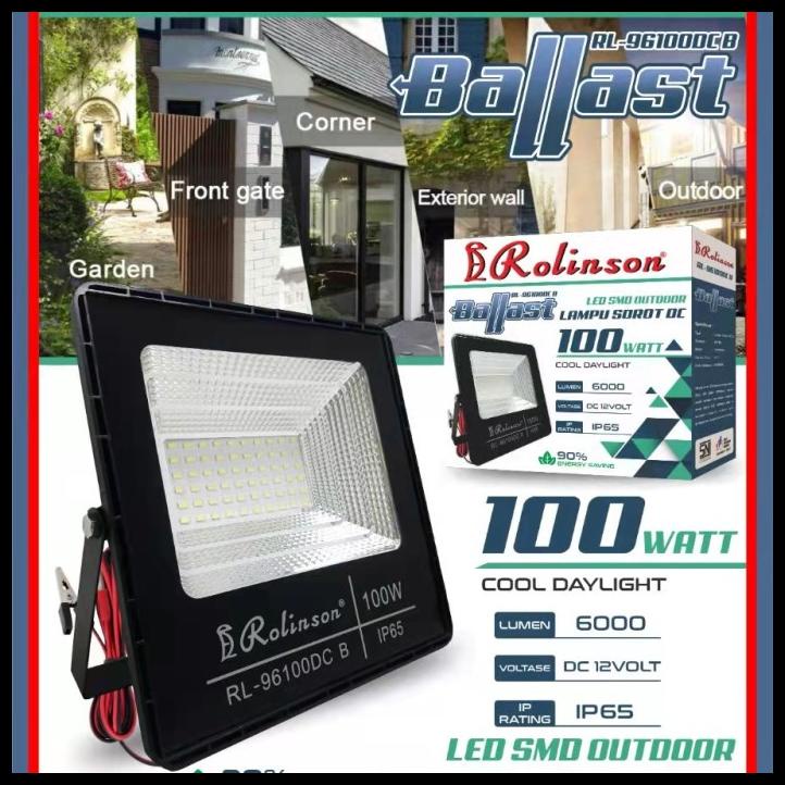 Jual Lampu Sorot Led Dc 12 Volt 100 Watt Rolinson | Shopee Indonesia