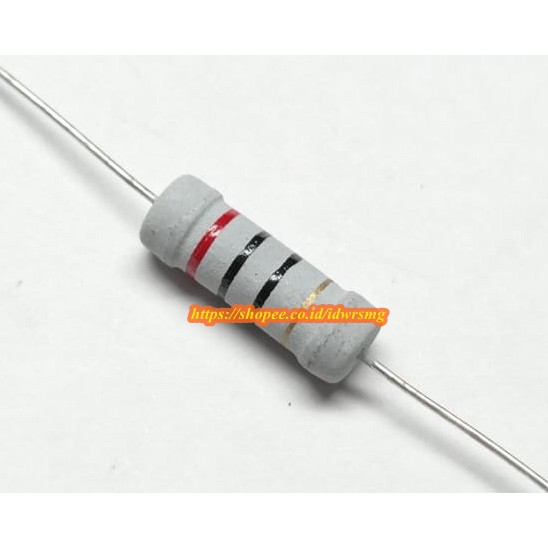 Jual R resistor 2w 2Watt 20R 20 Ohm 20 R 20ohm 2 watt toleransi 5% 20 r ...