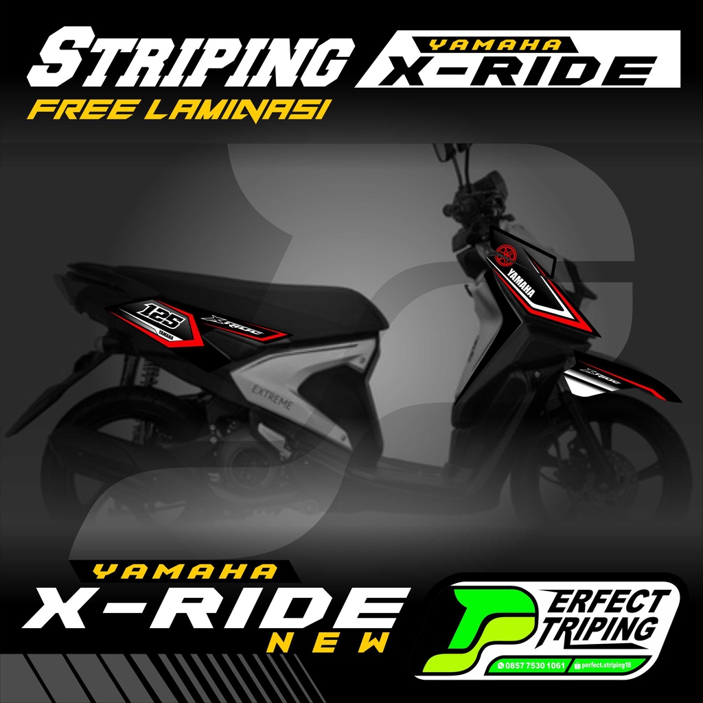 Jual Stiker Striping Yamaha X-RIDE NEW 125cc List Variasi Minimalis ...