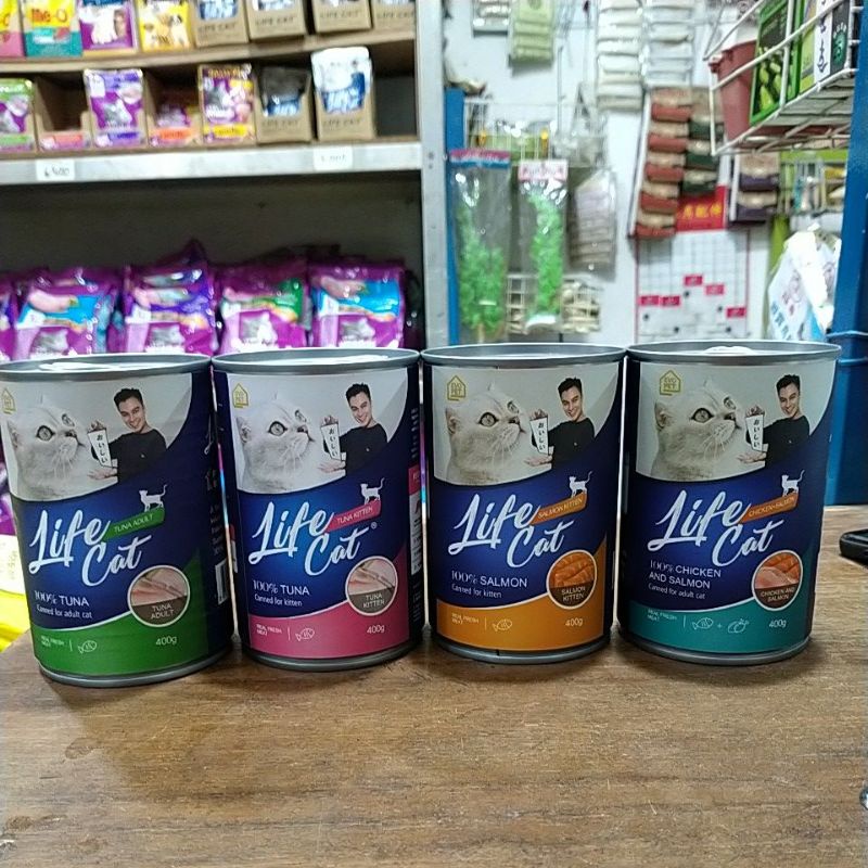 Jual Life cat kaleng kitten dan adult 400gr | Shopee Indonesia