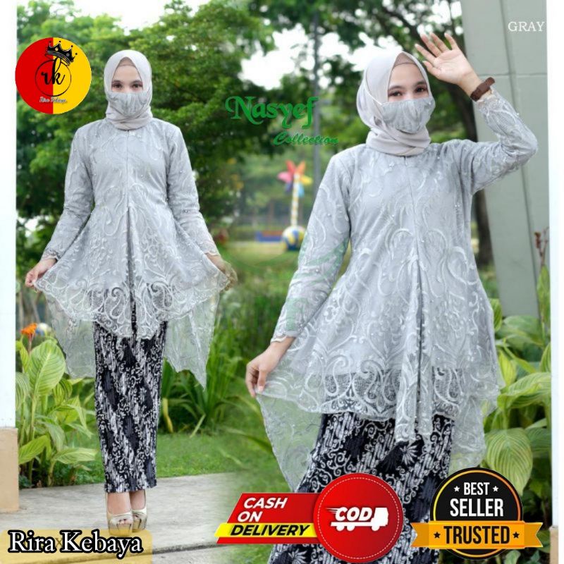 Jual One Set Tunik Mauri Modern Kebaya Wanita Lamaran dan Kondangan ...