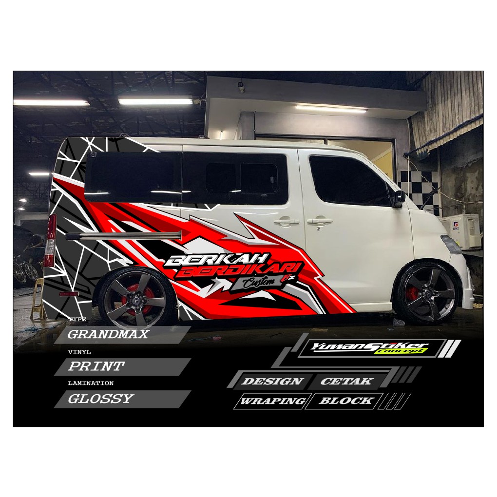 Jual STIKER DECAL GRANDMAX BLIND CUSTOM BISA REQUEST | Shopee Indonesia
