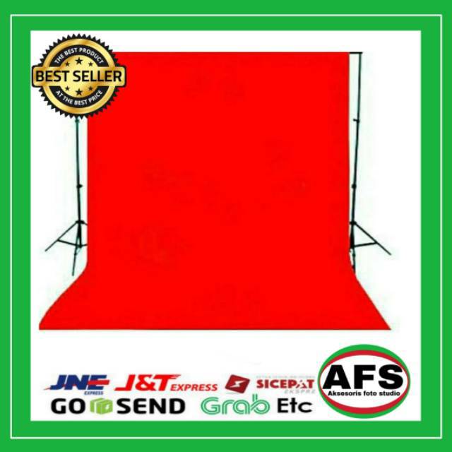 Jual Background foto warna merah 2,5 x 3 meter | Shopee Indonesia