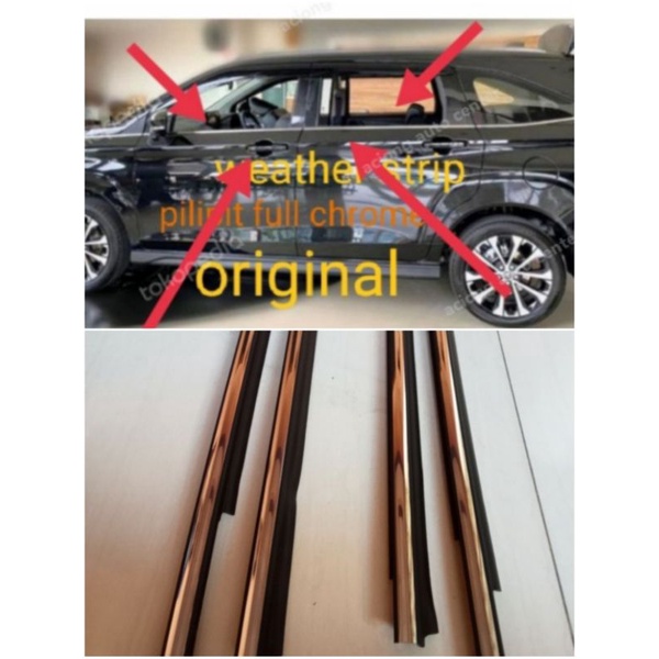 Jual plipit pintu mobil avanza xenia new 2022 chrome original 1 set ...