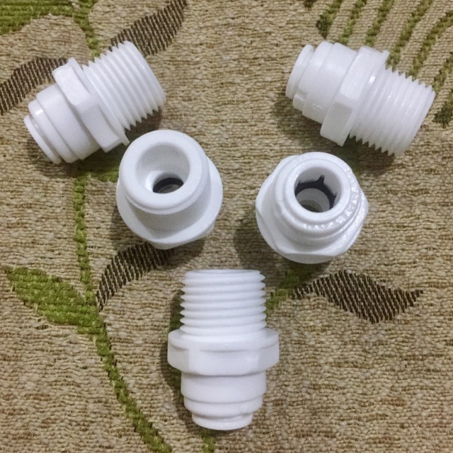 Jual Konektor Nepel Selang RO 3/8 inch x Male Thread 1/2 inch Tube ...