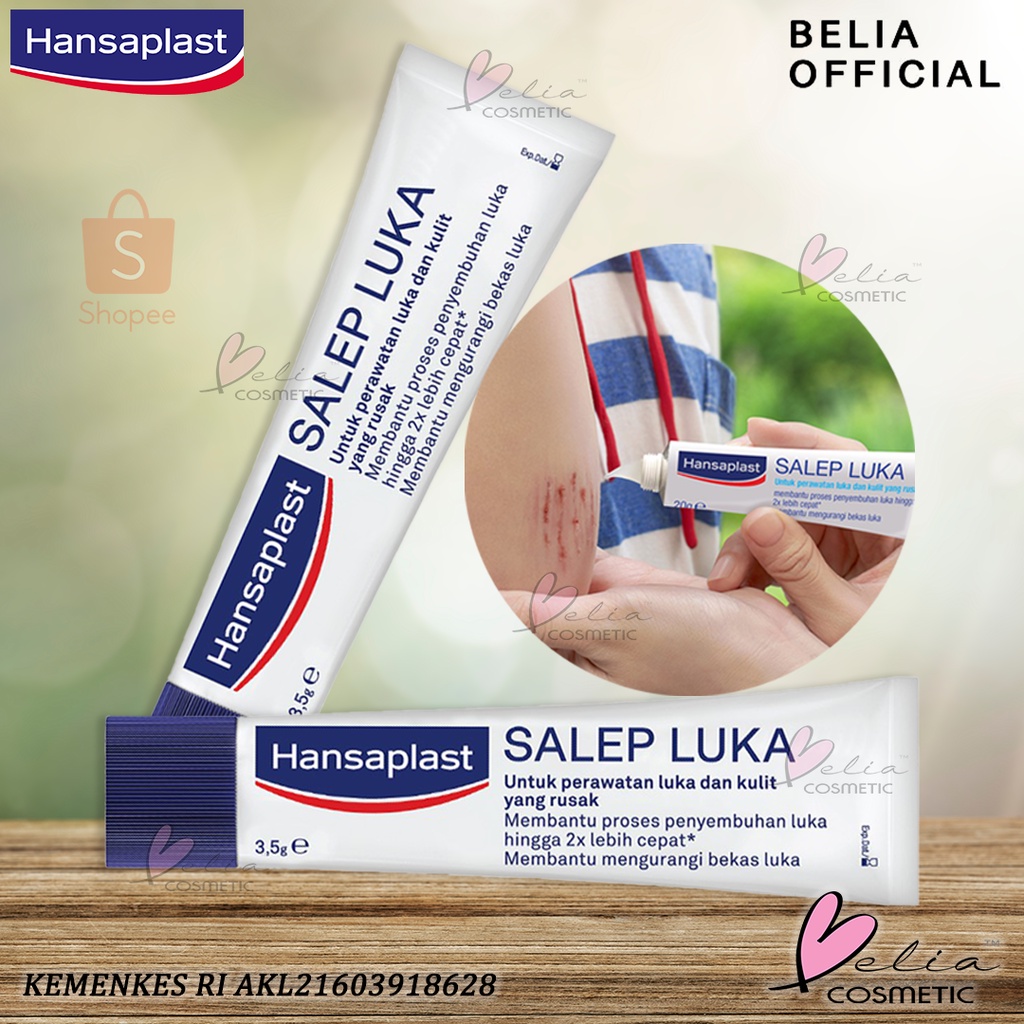 Jual BELIA HANSAPLAST Salep Luka 3.5g & 20g | Krim Luka | Obat Oles ...