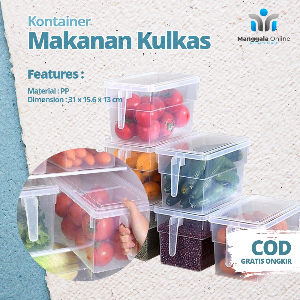 Jual Kotak Kontainer Penyimpanan Makanan Kulkas Kitchen Storage Food ...