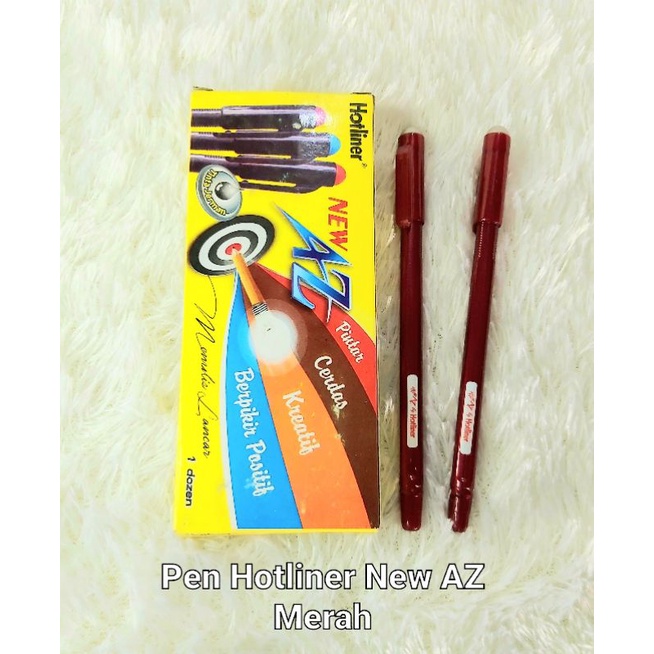 Jual (4pc)Pen/Bulpen/Balpen/Pulpen Hotliner Biru/Merah | Shopee Indonesia