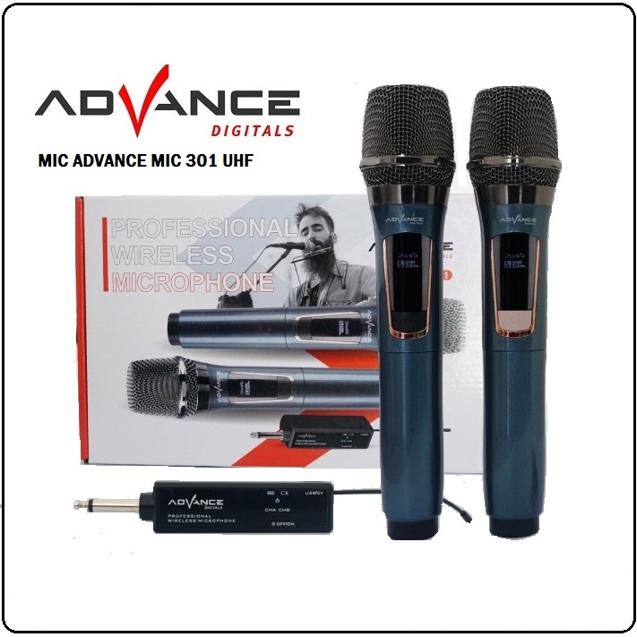Jual Mic Wireless Advance Mic301 Mic202 mic201 mic203 mix karaoke ...
