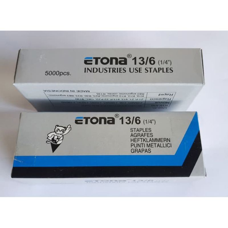 Jual Isi Staples Etona 13/6 ( 1 kotak ) | Shopee Indonesia