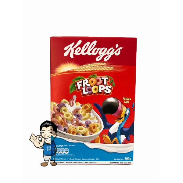 Jual Kelloggs Froot Loops Cereal- Sereal Jagung Gandum Barli 300g ...