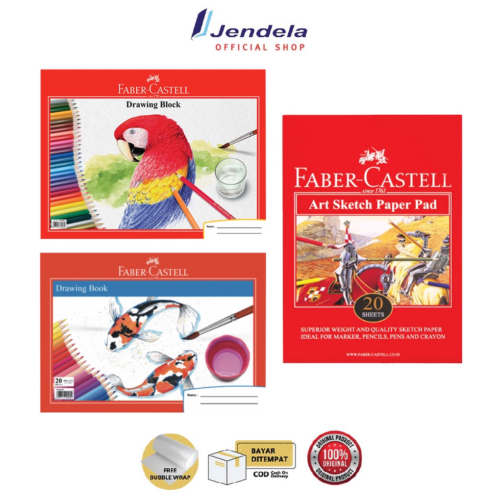 Jual Drawing Book Faber Castell A4 Dan A3 Buku Gambar Art Sketch Paper ...