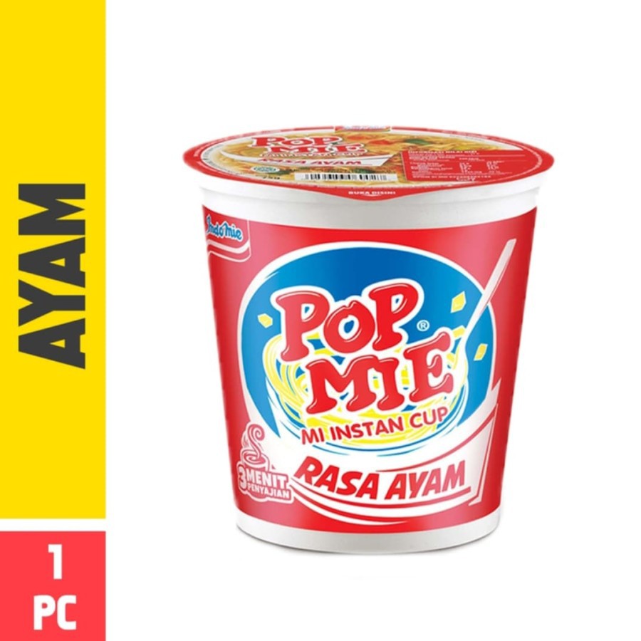 Jual POP MIE KUAH RASA AYAM CHICKEN FLAVOUR SOUP NOODLE POPMIE 75GR ...