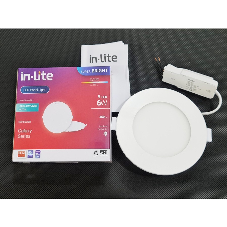 Jual IN LITE LED Panel 6W 6 WATT BULAT Inbow Ditanam - INPS628R INPS ...