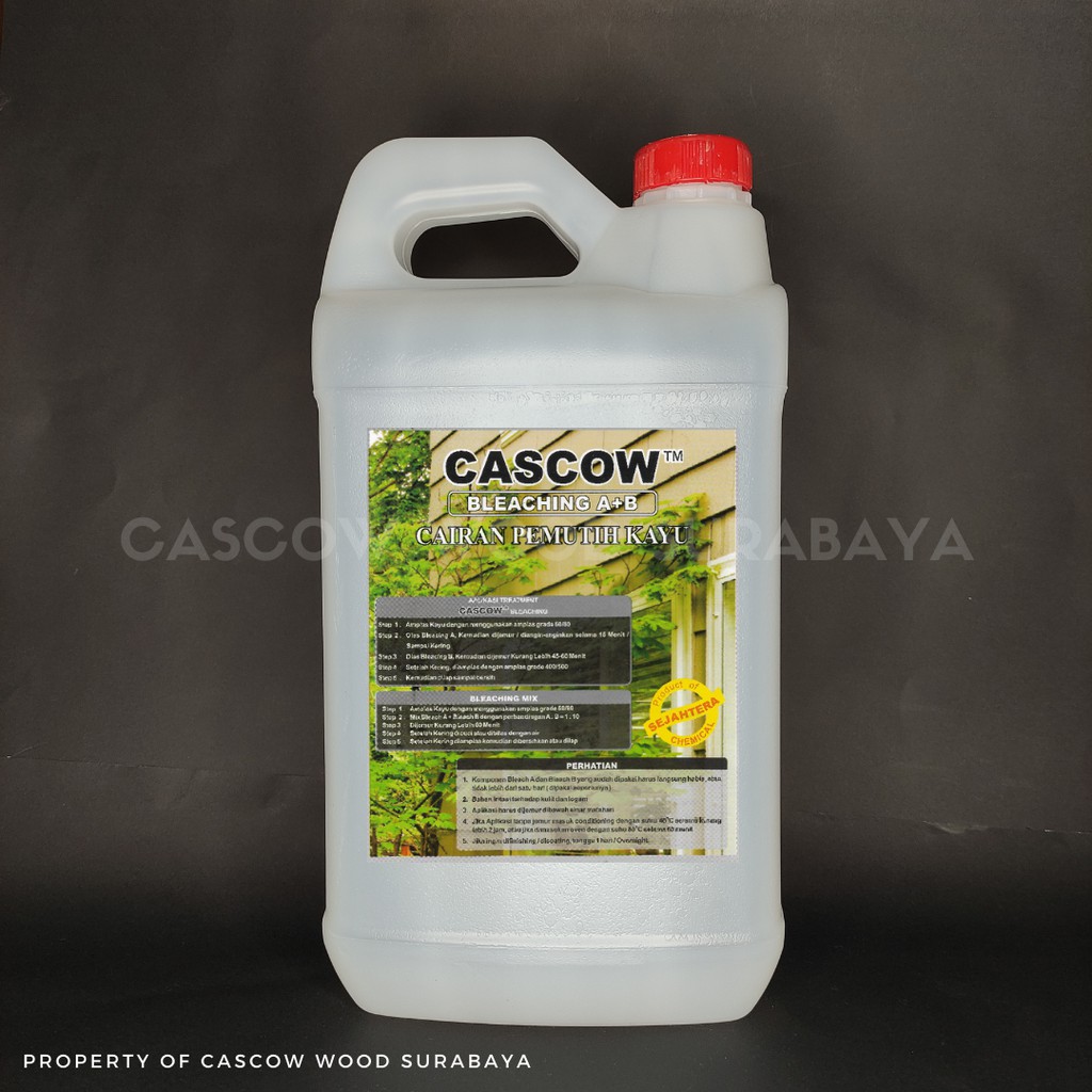 Jual Cascow Bleaching Pemutih Kayu Treatment Waterbased 1 Kg | Shopee ...