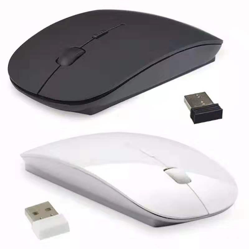 Jual Wireless Mouse Bluetooth USB Komputer Laptop Mini Tipis non Silent ...
