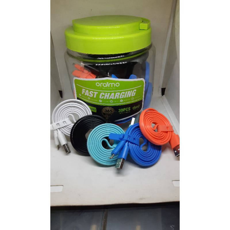 Jual KABEL DATA CANDY ORAIMO 2A MICRO USB FAST CHARGING | Shopee Indonesia