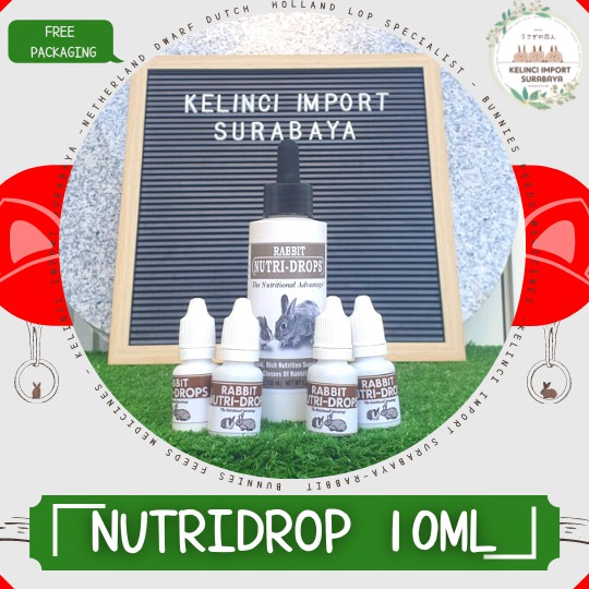Jual NUTRIDROP Vitamin Suplemen Kelinci Cair - 10ML | Shopee Indonesia