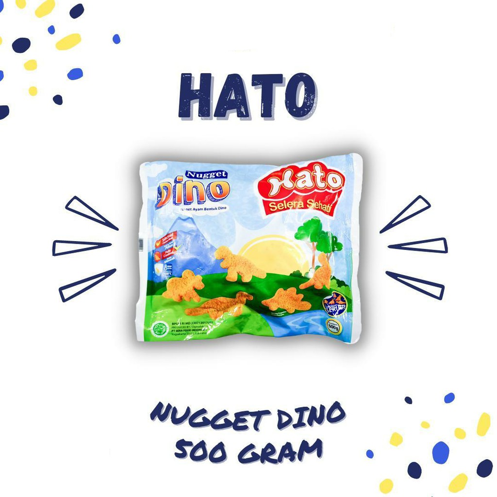 Jual ADDRIELLA - HATO NUGGET AYAM DINO 500gr | HATO/FROZENFOOD/FROZENFOOD MURAH | Shopee Indonesia
