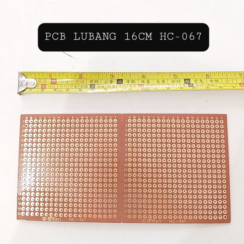 Jual Papan PCB LUBANG BESAR 16cm HC-067 DOT MATRIX Transistor | Shopee ...