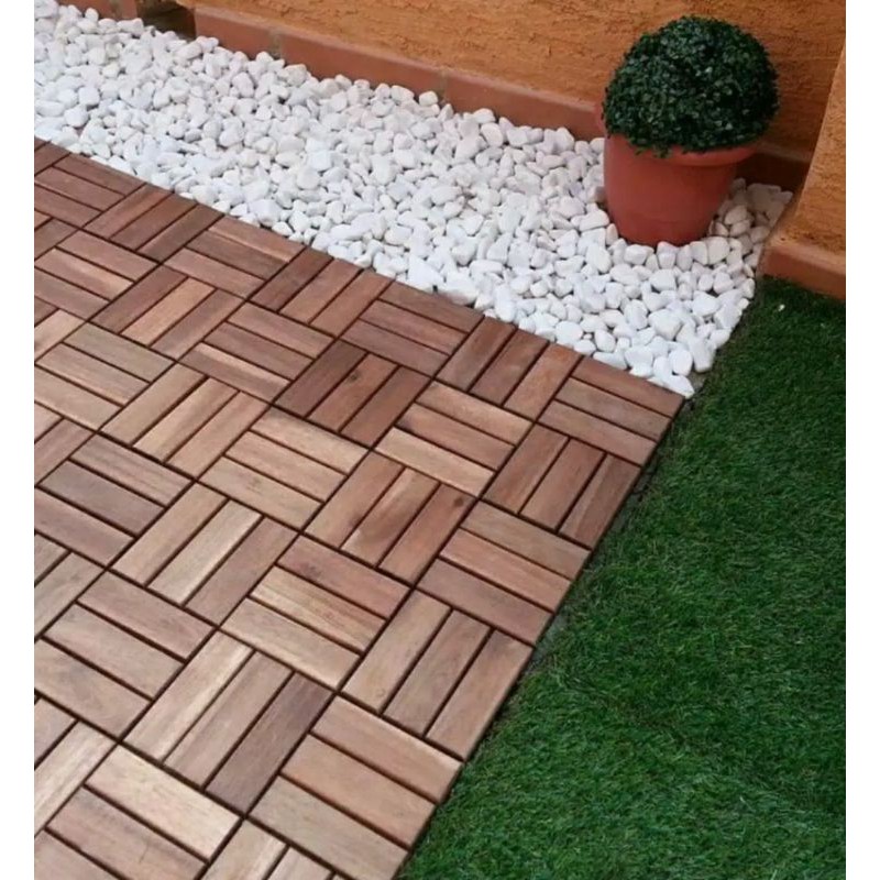 Jual ubin kayu jati parket bongkar pasang 30x30cm | Shopee Indonesia