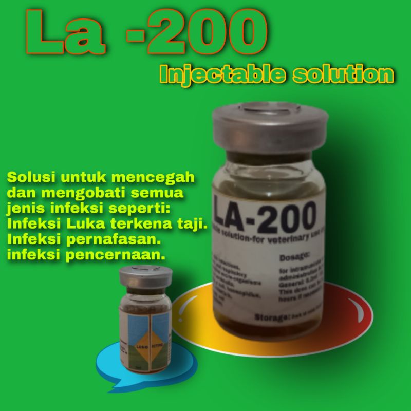 Jual LA 200 OBAT INFEKSI DAN PENYAKIT DUGAL INJEKSI PADA AYAM SETELAH ...