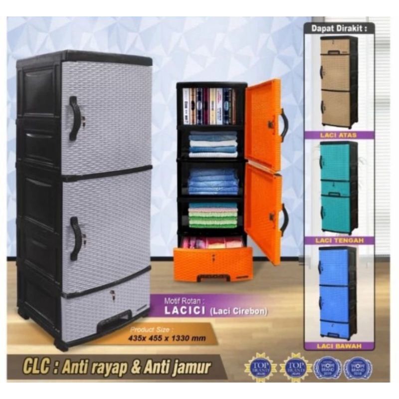 Jual CABINET LACI NAPOLLY CLC 55L - LEMARI PLASTIK - LEMARI PAKAIAN ...