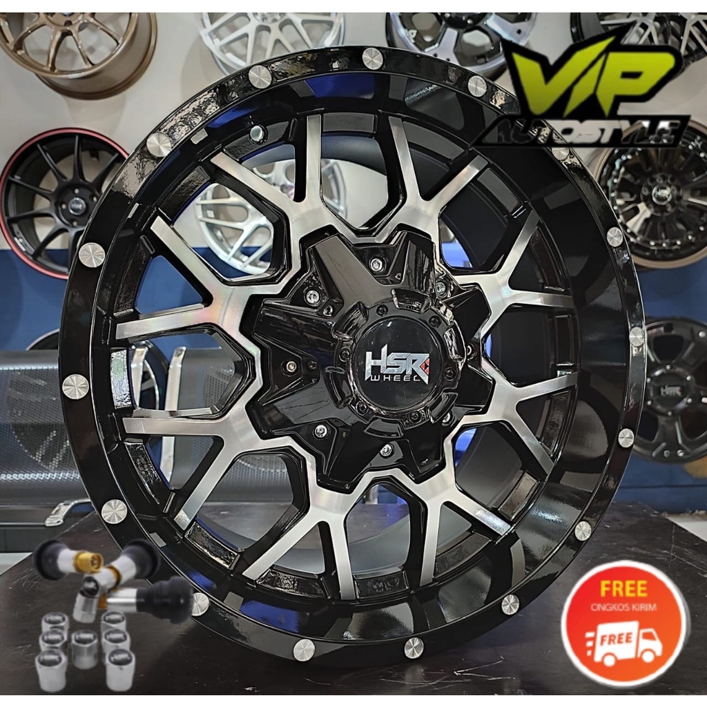 Jual Pelek velg Pajero Fortuner Ring 17 Offroad Type HSR WAMPU HSR R17 Lebar 8,5 Hole 6x139,7 ET ...