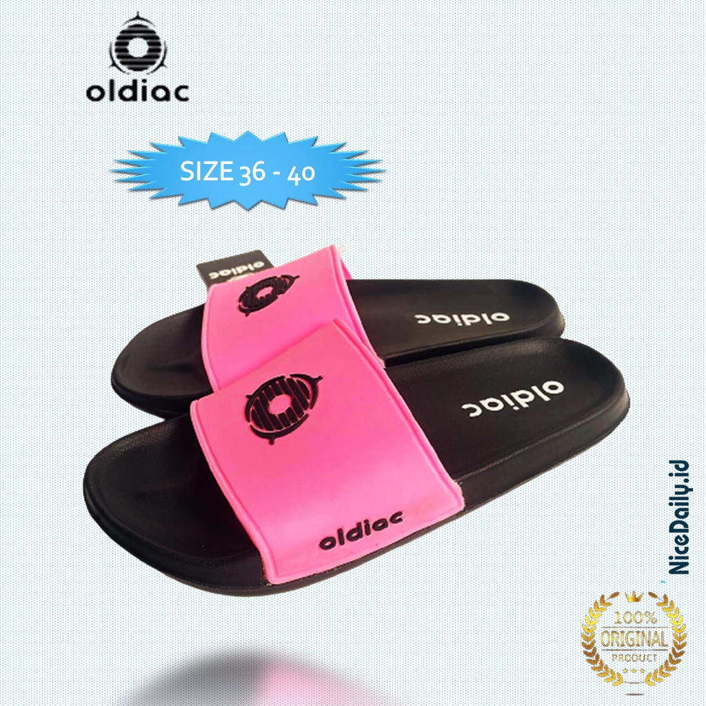 Jual Sandal Selop Original Oldiac Pink Slide Premium Sporty Sendal Slop ...