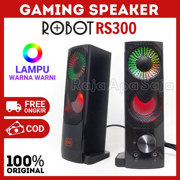 Jual SPEAKER GAMING FULL BASS - Spiker Robot Gamen RS300 Aktif Stereo ...