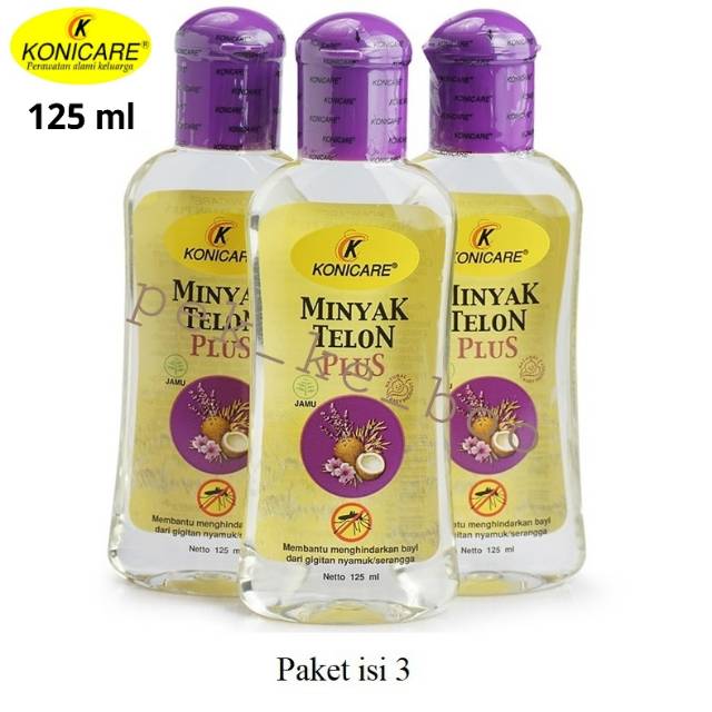 Jual Paket Minyak Telon Plus Konicare 125 ml ( isi 3 ) | Shopee Indonesia
