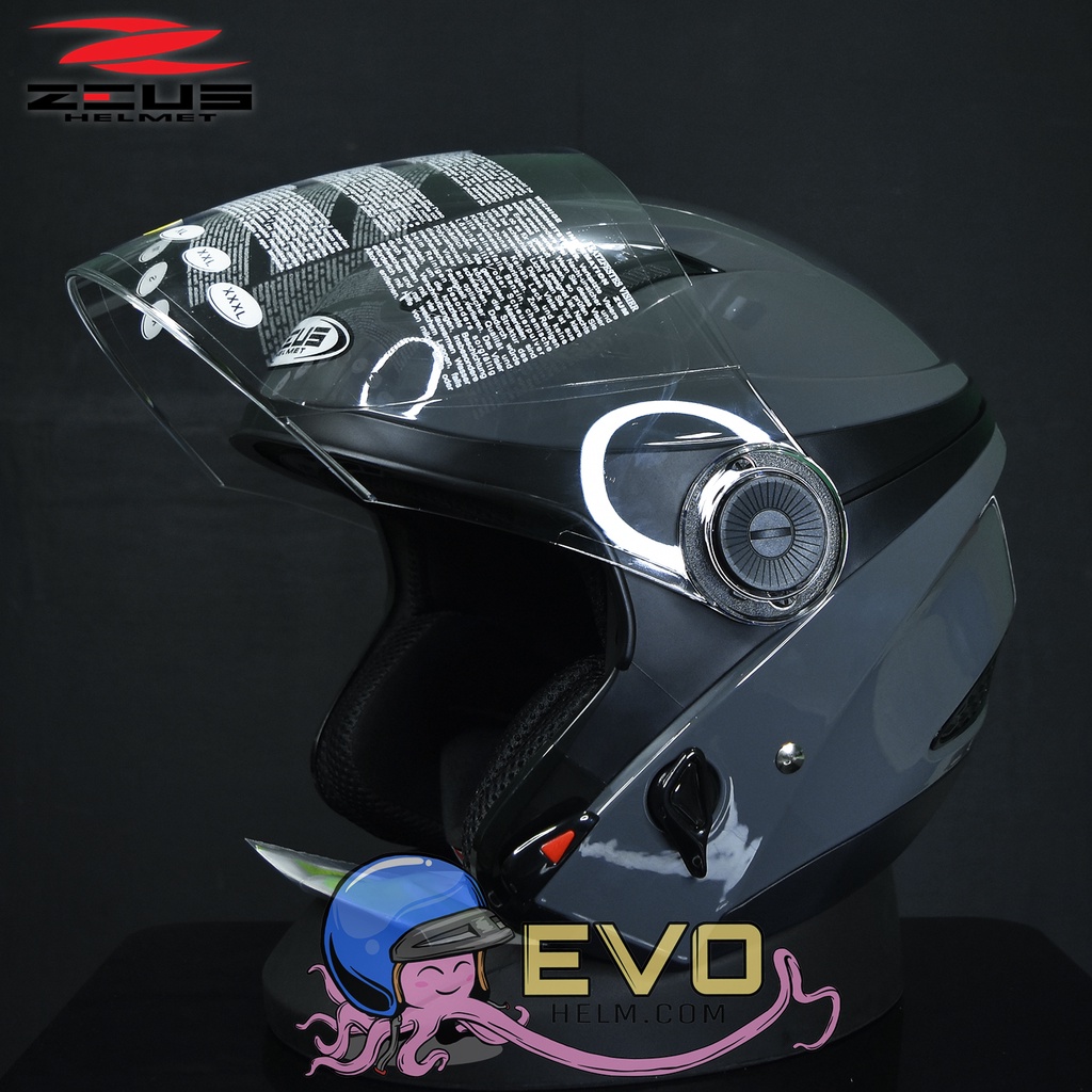 Jual HELM ZEUS 610 HALF FACE ZS610 SOLID - WARNA LENGKAP HELM ZEUS HALF ...