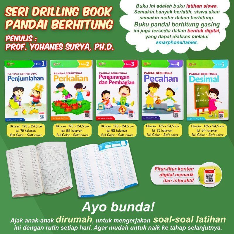 Jual Paket Hemat Buku Gasing Drilling Book Pandai Berhitung Matematika ...
