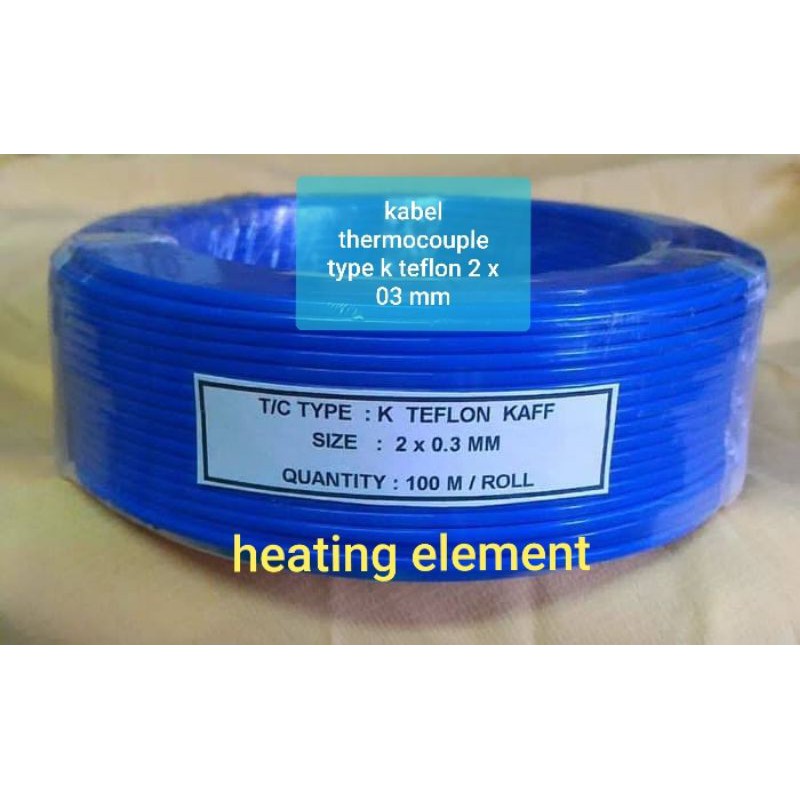Jual kabel thermocouple type k teflon 2 x 0,3 mm | Shopee Indonesia