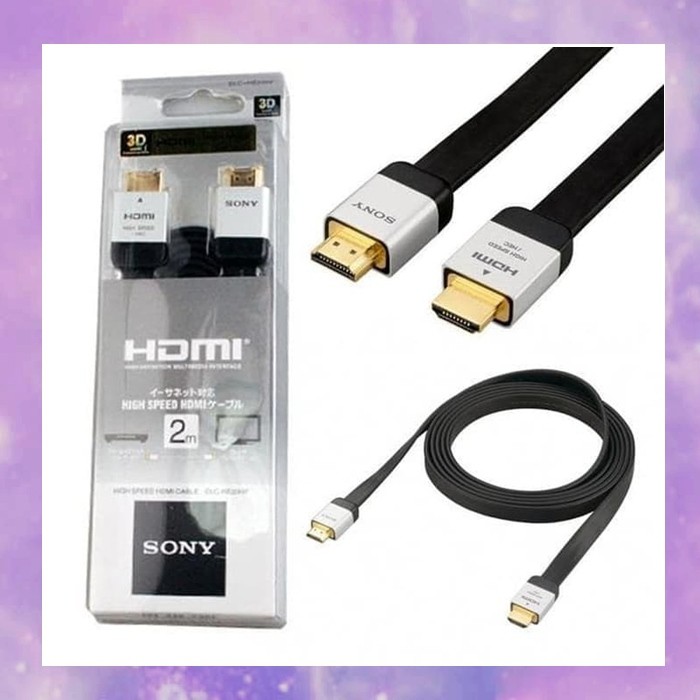 Jual KABEL HDMI SONY 2M HI SPEED HIGH QUALITY / HDMI 2M / HDMI 2 METER | Shopee Indonesia