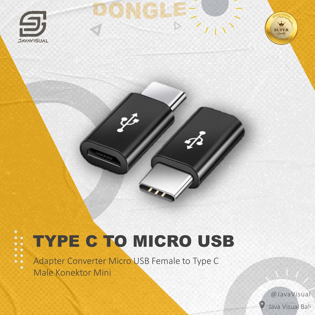 Jual KONEKTOR TYPE C MALE TO MICRO USB FEMALE | Shopee Indonesia